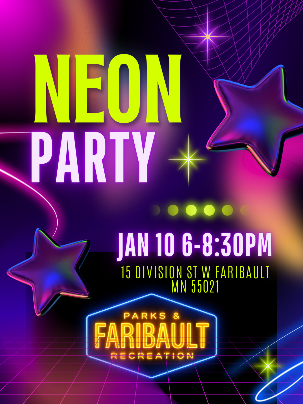 Neon Night - Visit Faribault Minnesota